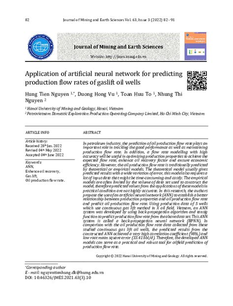 Pdf Application Of Artificial Neural Network For Predicting Production Flow Rates Of Gaslift