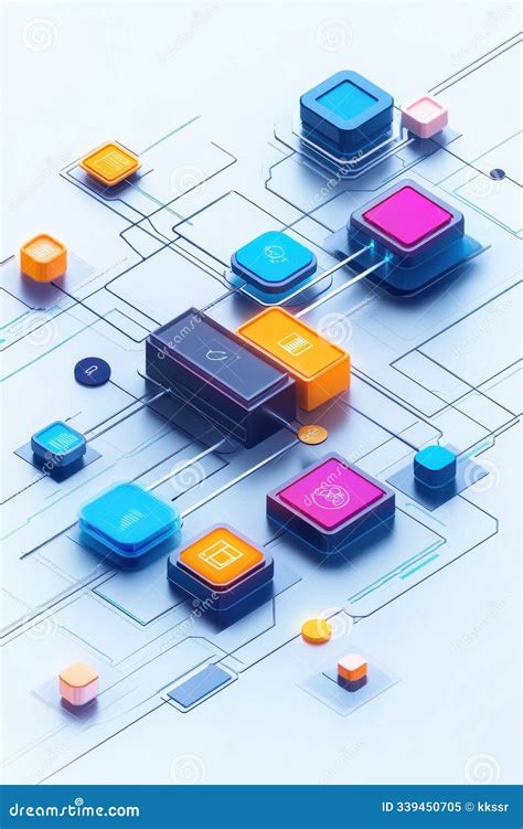 workflow efficiency a 3d illustration depicting a workflow diagram