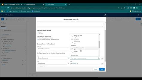 Create Note And Relate It To The Record Using Screen Flow Insalesforce Youtube