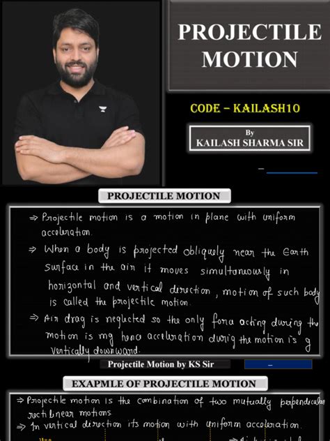 Projectile Motion Notes Pdf