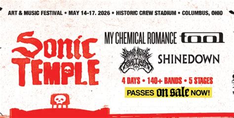 Anthrax And Attack Attack Drop Off 2026 Sonic Temple Festival