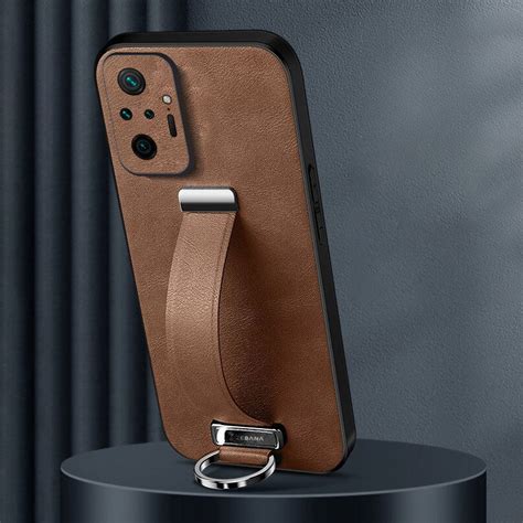 Xiaomi Redmi Note Pro Kılıf Kahverengi Zebana Classic Deri Kılıf