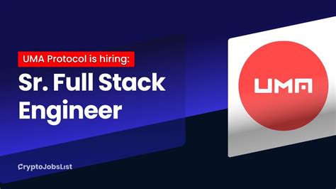 Hiring Sr Full Stack Engineer At Uma Protocol Rweb3careers
