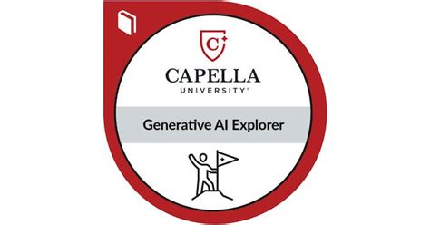 Ai1000 Foundations Of Generative Ai Was Issued By Capella University To Dr Brandon Hamilton