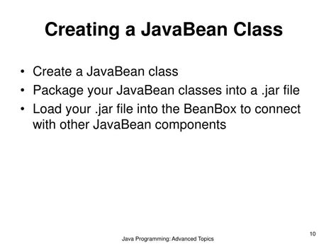 Ppt Javabeans Powerpoint Presentation Free Download Id5615970