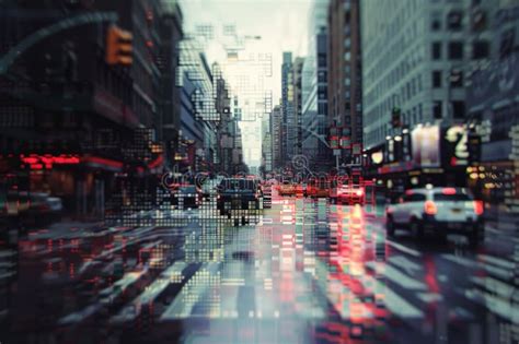Digital Pixelation Abstract Effect On A Modern Background Generative