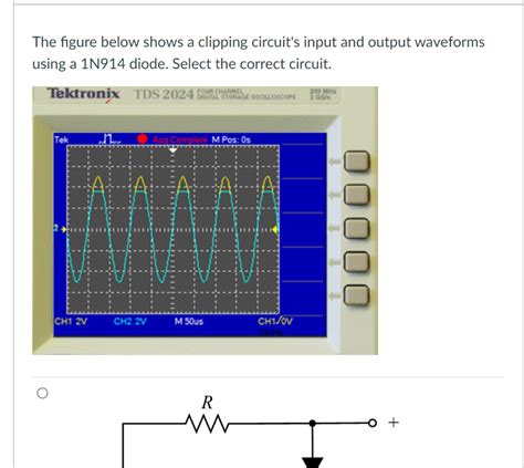 Solved The Figure Below Shows A Clipping Circuits Input And