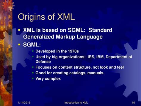 xml introduction to xml ppt download