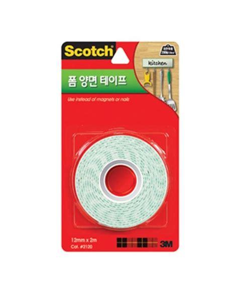 3m 폼양면테이프 2120 12mmx2m 테이프 Wed9f1e