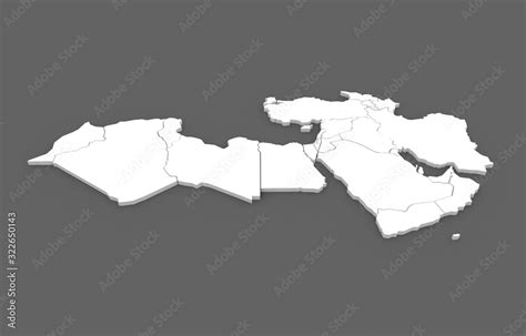 Middle East Map 3d
