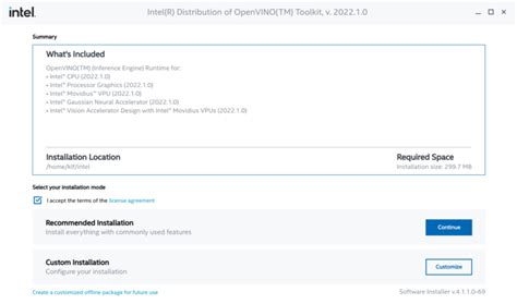 openvino 2022 1 install and c cpp sample実行 ubuntu編 openvino