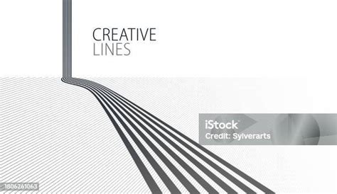 원근 추상 벡터 배경의 3d 흑백 선 선형 원근 일러스트 레이션 아트 수평선으로 가는 길 고가 도로 도로 교차로에 대한 스톡 벡터 아트 및 기타 이미지 Istock