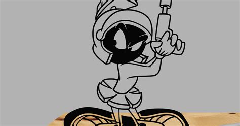 Marvin The Martian Outline