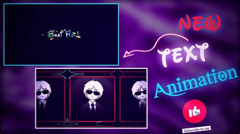 new tending text effect in alight motion new attitude black