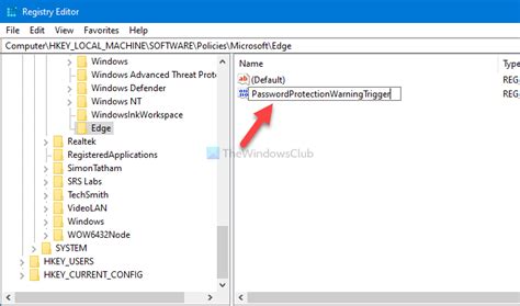 how to disable or enable password reuse warning in edge