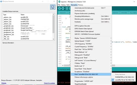 Network Ports Disappearing · Issue 5588 · Esp8266 Arduino · Github