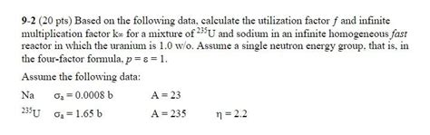 solved 9 2 20pts based on the following data calculate