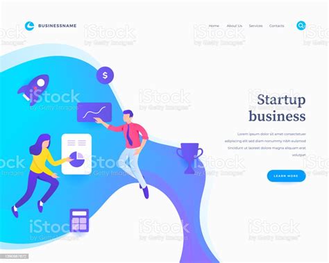 스타트업 비즈니스 컨셉 워크플로우 비행 또는 부상 사람들과 소셜 미디어 아이콘과의 상호 작용 Launch Party에 대한 스톡 벡터 아트 및 기타 이미지 Istock