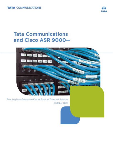 pdf tata communications and cisco asr 9000— · pdf filethe asr 9000 is