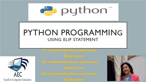python tutorial for beginners lecture 5 using elif statement in