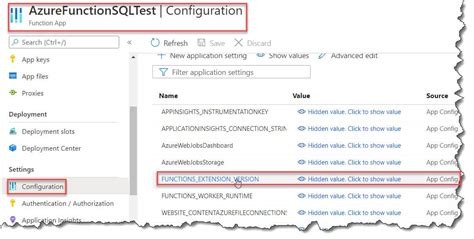 functions extension version azure lessons