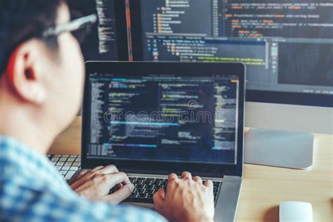 Developing Programmer Development Website Design And Coding Tech Stock Image Image Of Hardware