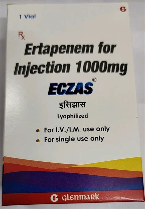 Ertapenem 1 Gm Injection At ₹ 1800 Box Ertapenem In Bengaluru Id 2851617800055
