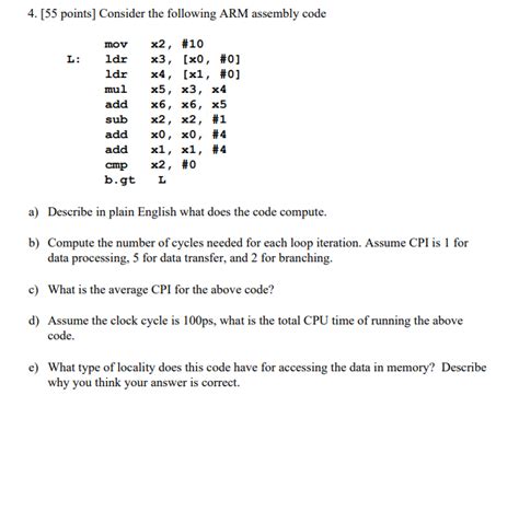 Solved 4 55 Points Consider The Following Arm Assembly