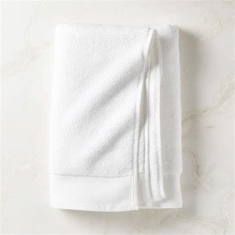 Arlow Organic Cotton White Bath Towel Reviews Cb2