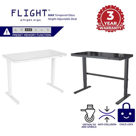 Flight™ Max Motorize Height Adjustable Desk Sit Stand Table Motorized