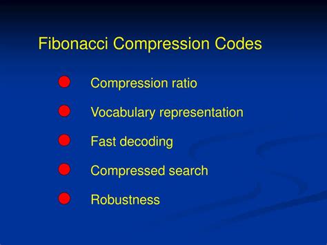 Ppt Fibonacci Compression Codes Powerpoint Presentation Free Download Id346378