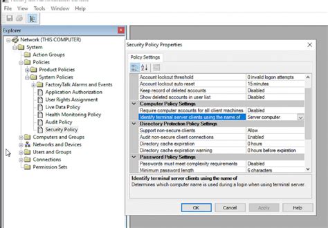 Factorytalk View Se Client Authentication Promblem Allen Bradley Rockwell Automation