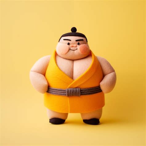 Premium Ai Image Photo Of Sumo Cute Sumo Wool Felt Sumo Wrestler