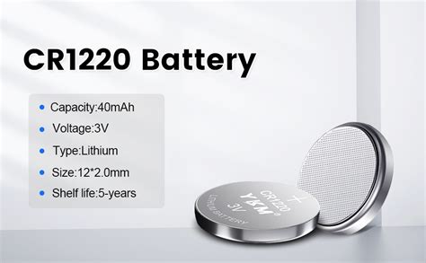 Ykm Cr 1220 3v Button Batteries Cr1220 3v Lithium Battery