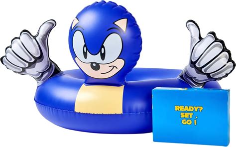 Sonic Swim Ring Inflatable Pool Float Ride On Beach Swimming Rings Sonic Birthday