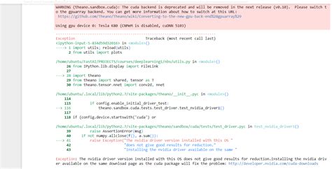 Lesson 1 Setup Cudnn Too New Keras Expects 5 And Cannot Find 6