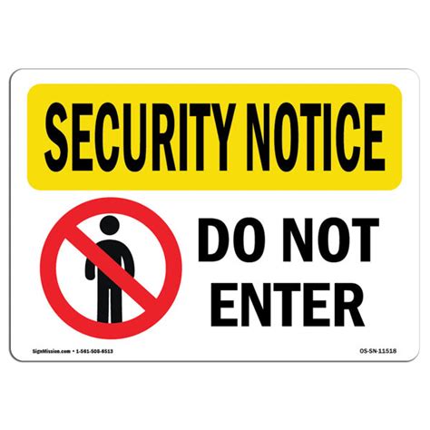 Signmission Do Not Enter Sign Wayfair Canada