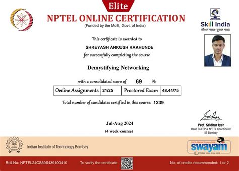 networking nptel learningjourney firstexam grateful techeducation