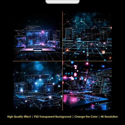 PSD Programming Concept Background Programming Languages Black Background Premium AI Generated PSD
