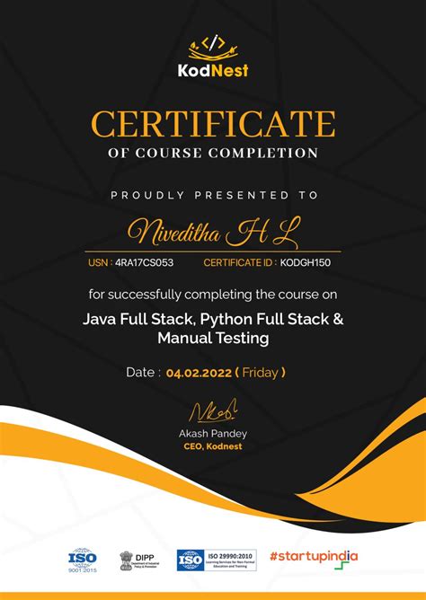 Niveditha H L On Linkedin I Have Successfully Completed Courses In