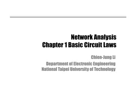 Pdf Circuit Network Analysis [chapter1] Basic Circuit Laws Dokumen Tips