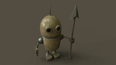 Stylized Robot Guard 3d Model By Artteeves