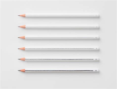Pencils That Visualize The Graphite Grading Scale Spoon And Tamago