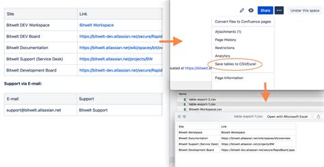 table exporter for confluence atlassian marketplace