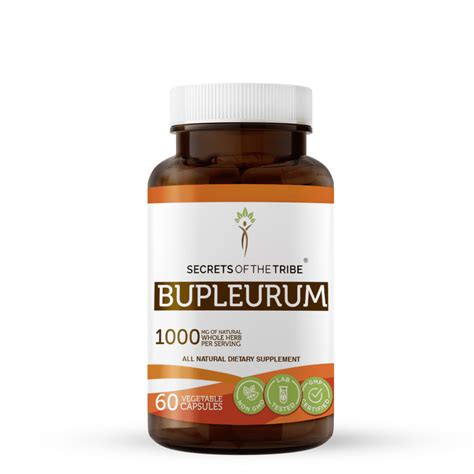 Secrets Of The Tribe Bupleurum 60 Capsules 500 Mg Organic Bupleurum Bupleurum Chinense Dried