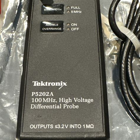 Tektronix P5202a High Voltage Differential Probe 100mhz Tested W Accessories Ebay