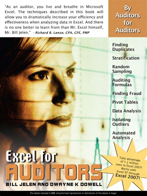 Excel For Auditor Pdf Microsoft Excel Computing