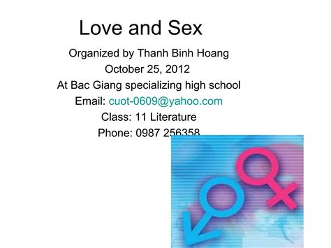 Love And Sex Ppt