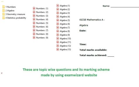 Edutv Online Buy Edexcel Igcse Maths A Topic Papers