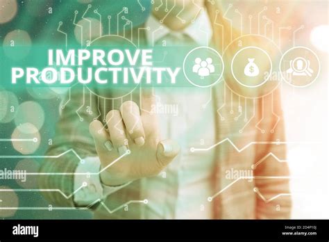 Handwriting Text Writing Improve Productivity Conceptual Photo To Increase The Machine And